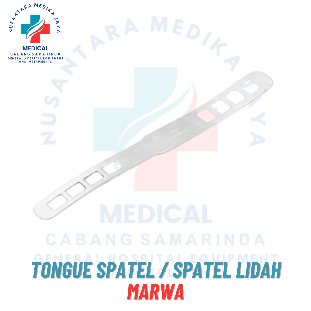 Jual Tongue Spatel 19 CM Marwa Spatel Lidah Besi Stainless Berlubang ...