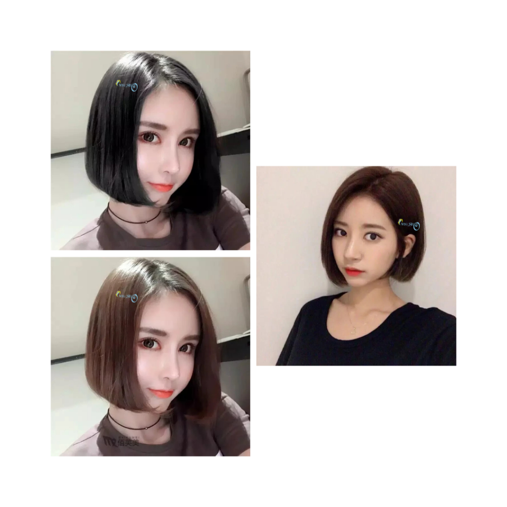 Jual Wig Pendek Korea / Wig Bob 2 / Wig Bob Tanpa Poni / Wig Pendek ...
