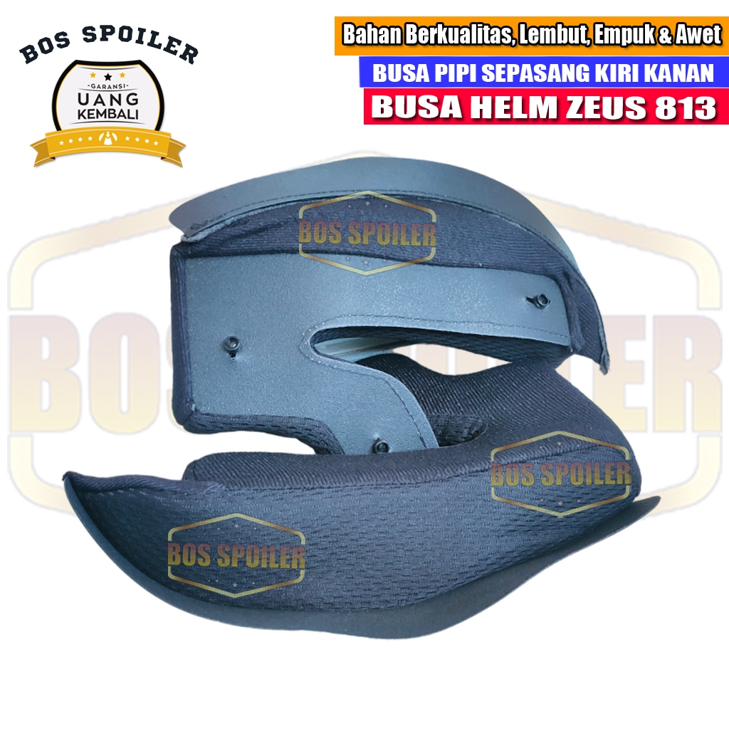 Jual Busa Helm Zeus 813 Full Face Busa Pipi S M L Cheek Pad Wings ...