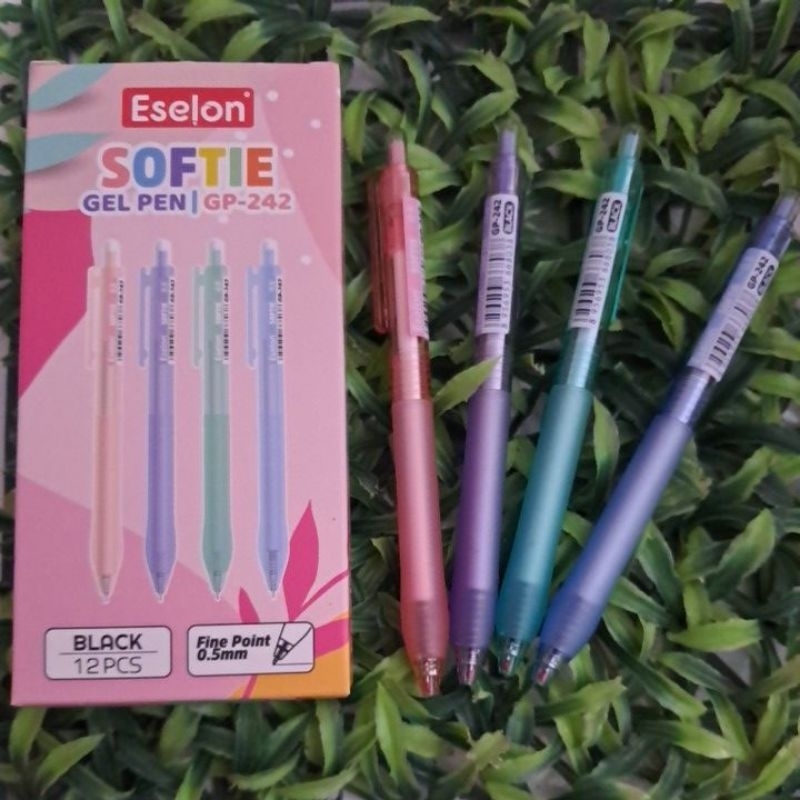 Jual Eselon Softie Gel ink pen 1 box (isi 12 pcs) | Shopee Indonesia
