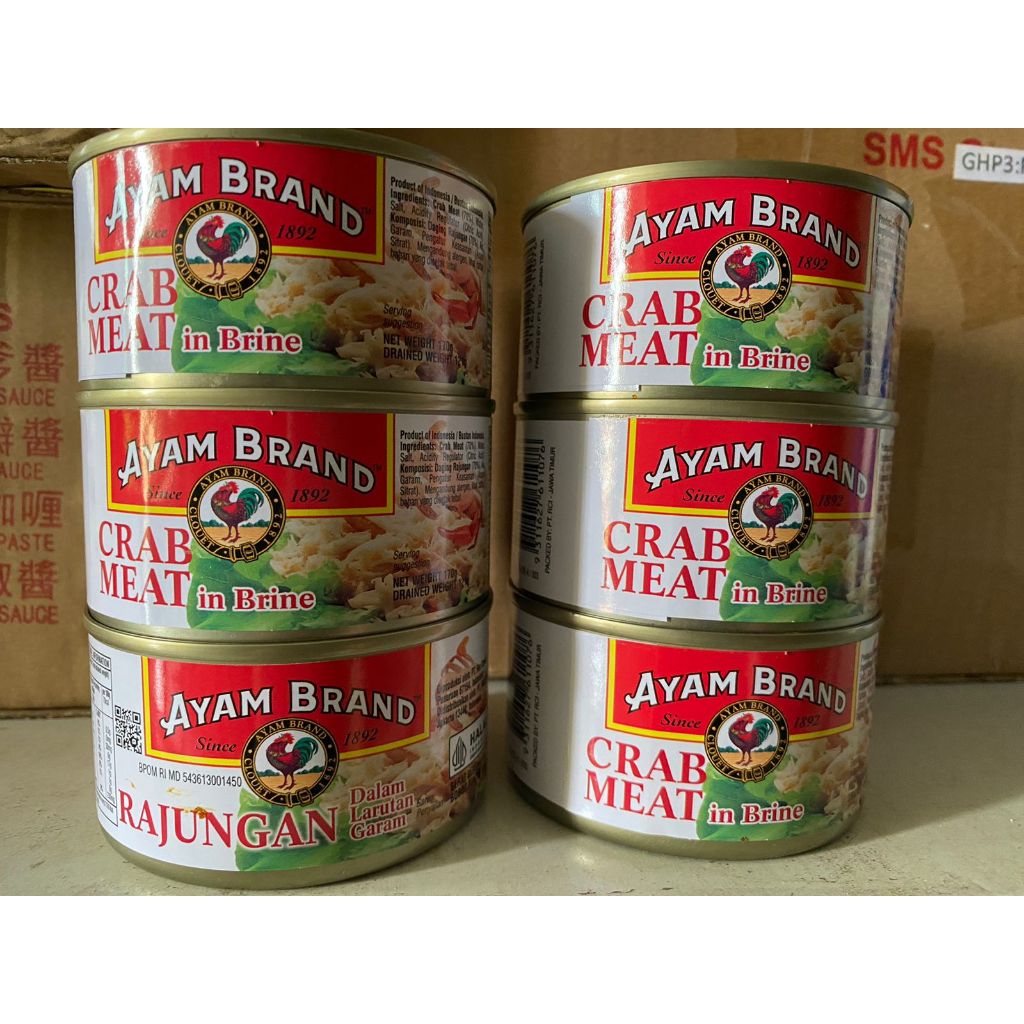 Jual Ayam brand rajungan dalam larutan garam 170 gram - kepiting kaleng ...