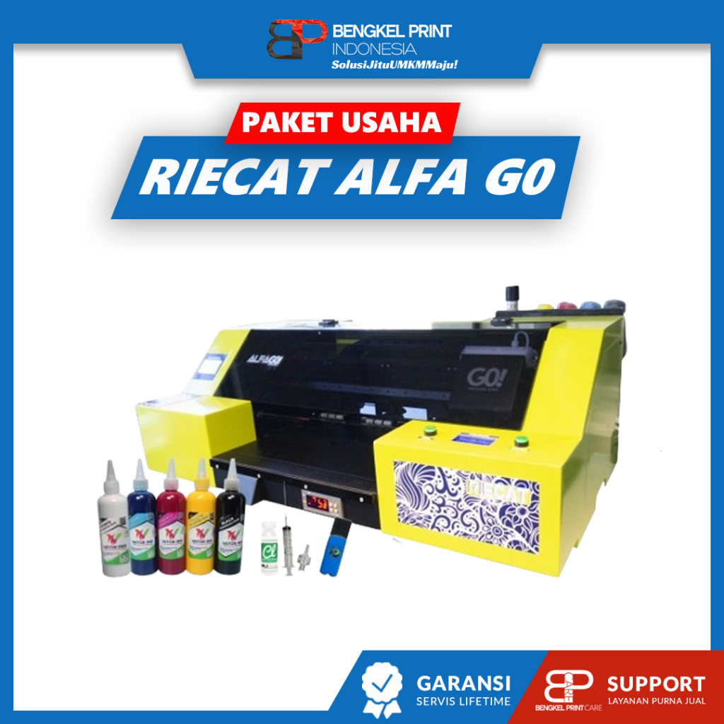 Jual Paket Usaha Sablon DTF | Paket Printer DTF Large Format ALFA G0 ...