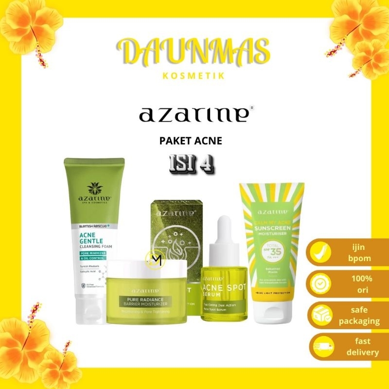 Jual AZARINE ACNE SERIES 4IN1 PAKET / Perawatan Wajah | Shopee Indonesia