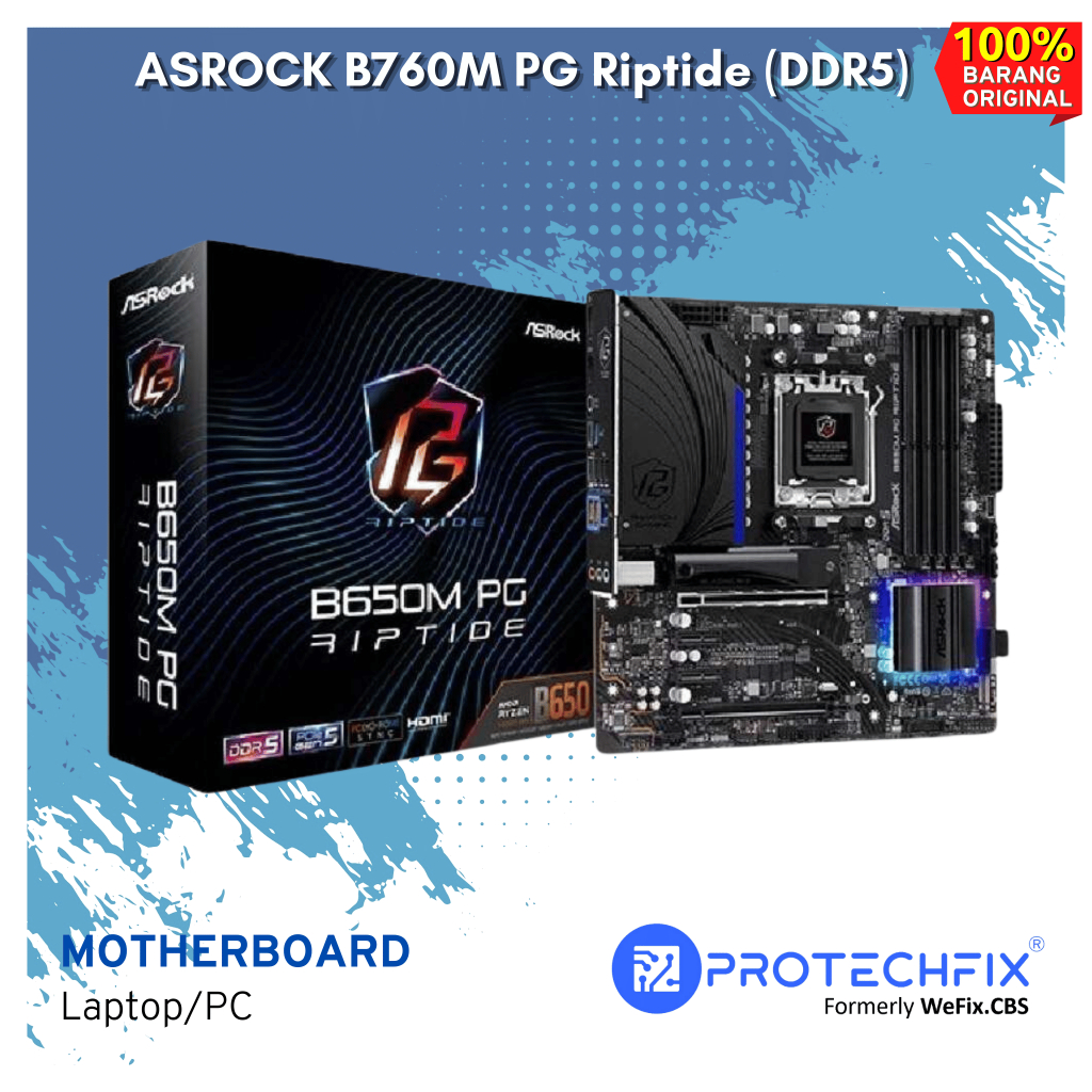 Jual Motherboard ASROCK B760M PG Riptide (DDR5) | Shopee Indonesia