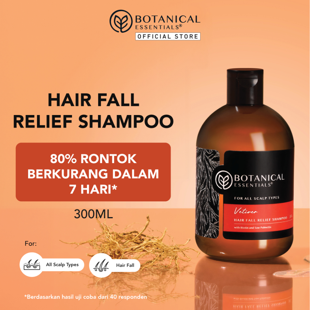 Jual Botanical Essentials - Hair Fall Relief Shampoo VETIVER 300ml ...