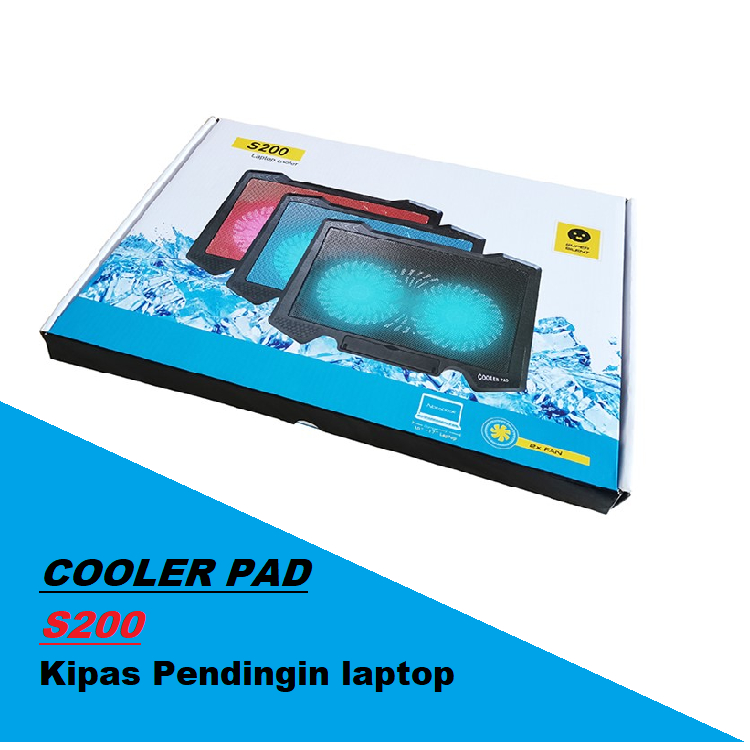 Jual COOLING PAD 2 FAN COOLING FAN COOLER PAD KIPAS PENDINGIN S200 ...