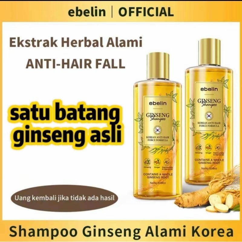 Jual Ebelin Shampoo Anti Hair Fall Anti Rambut Rontok Ginseng | Shopee ...