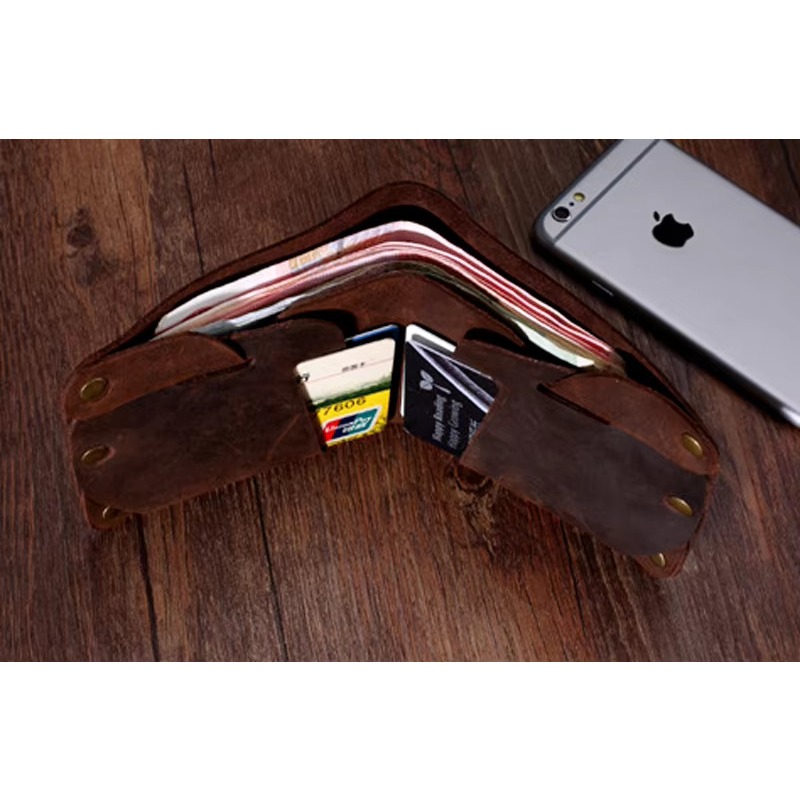 Jual Dompet Kulit Asli Crazy Horse Klip Uang - Dompet Pria | Shopee ...