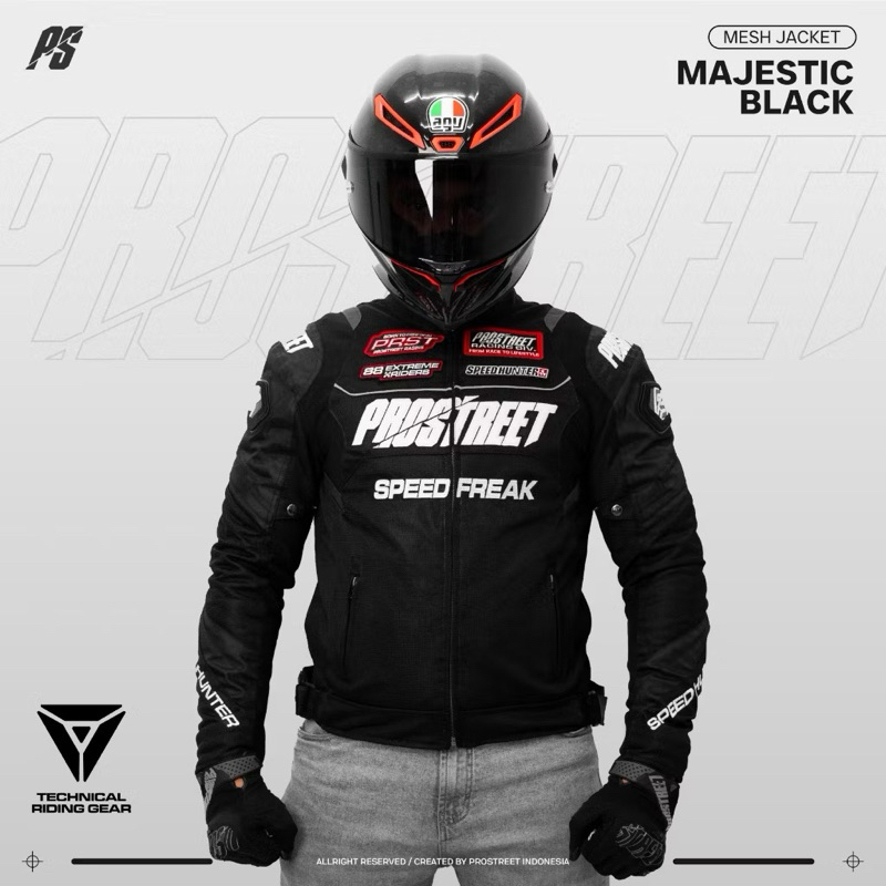 Jual JAKET MESH PROSTREET MAJESTIC BLACK ORIGINAL | Shopee Indonesia