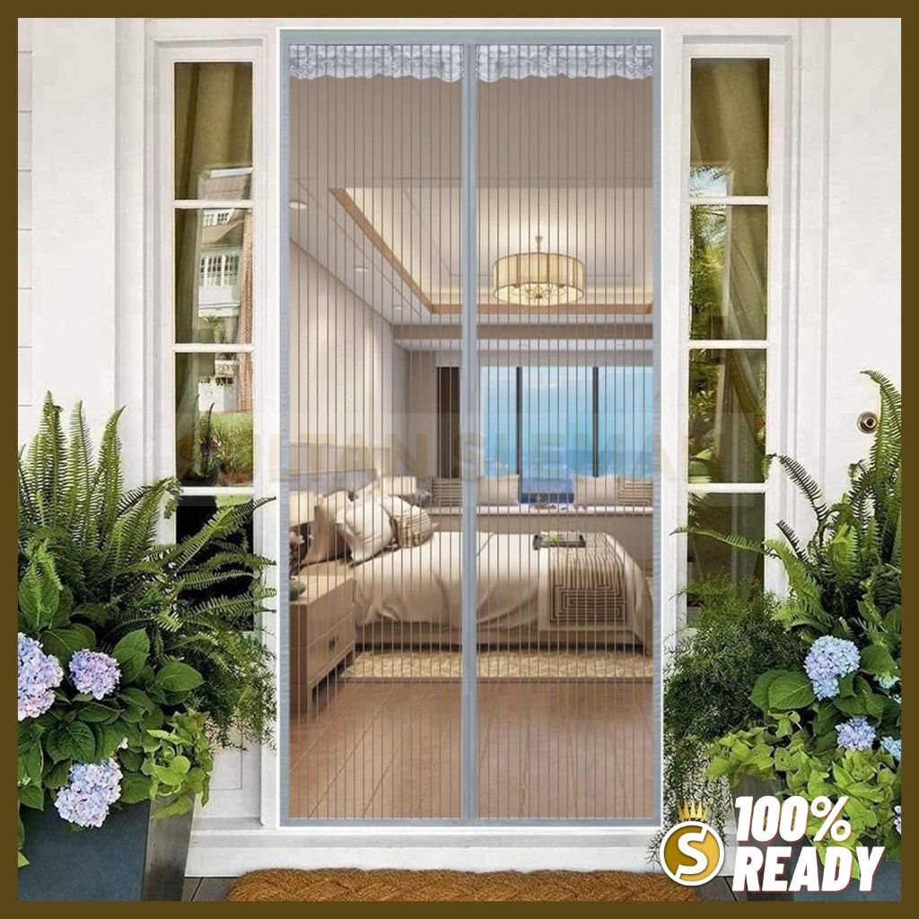 Jual Tirai Pintu Jaring Anti Nyamuk / Tirai Pintu Model Magnet Anti ...