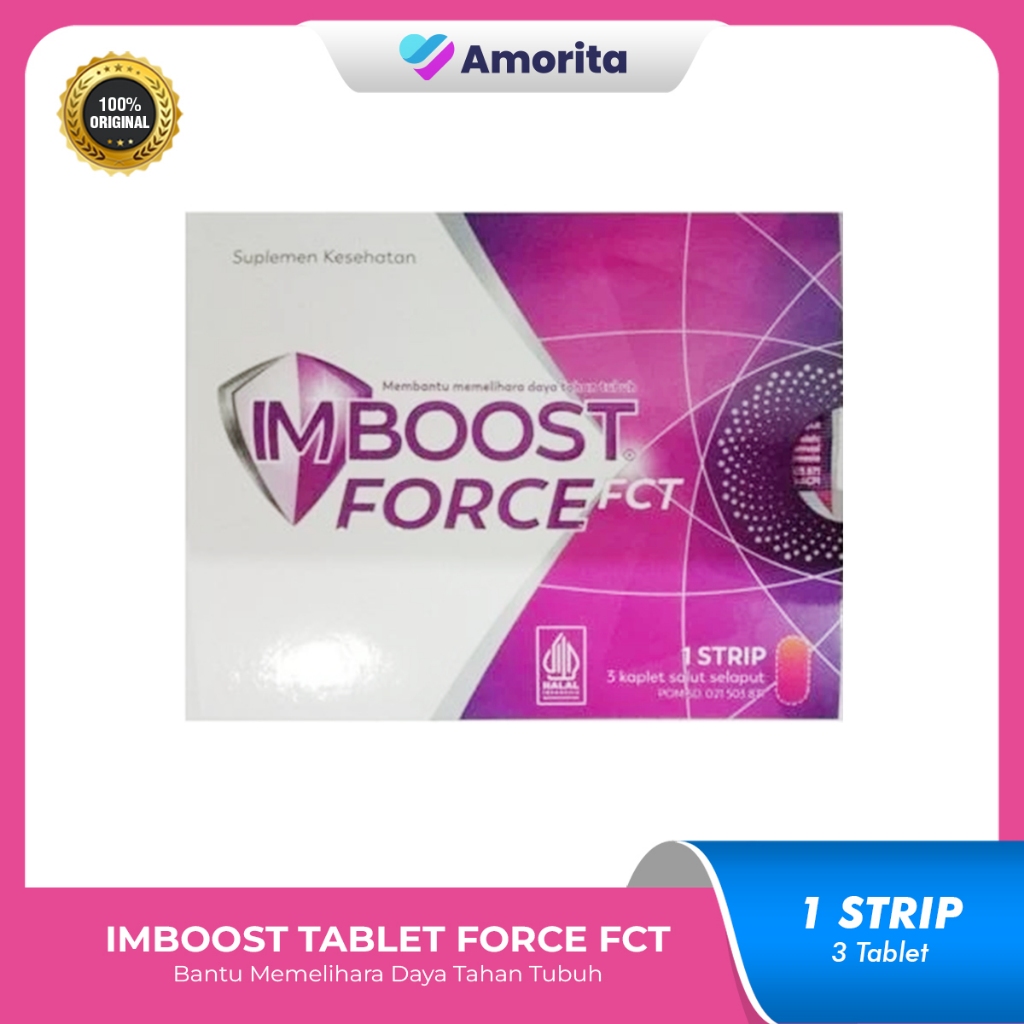 Jual Imboost Force FCT 1 Strip 3 Tablet - Suplemen Daya Tahan Tubuh ...