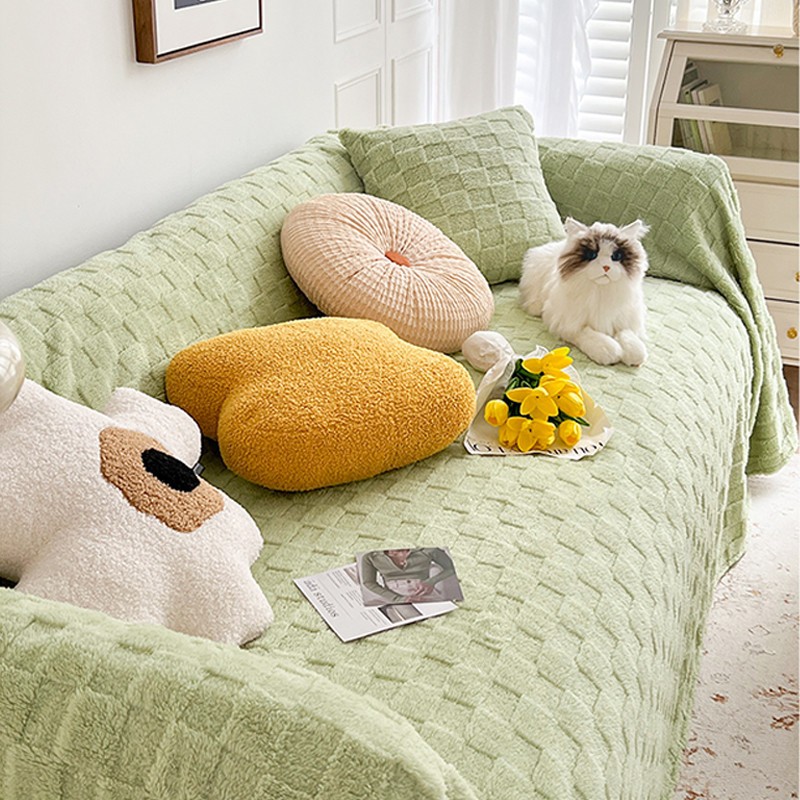 Jual Selimut sofa Nordic Blanket size 130*180cm 180*260cm 180*340cm - throw blanket - sofa cover ...