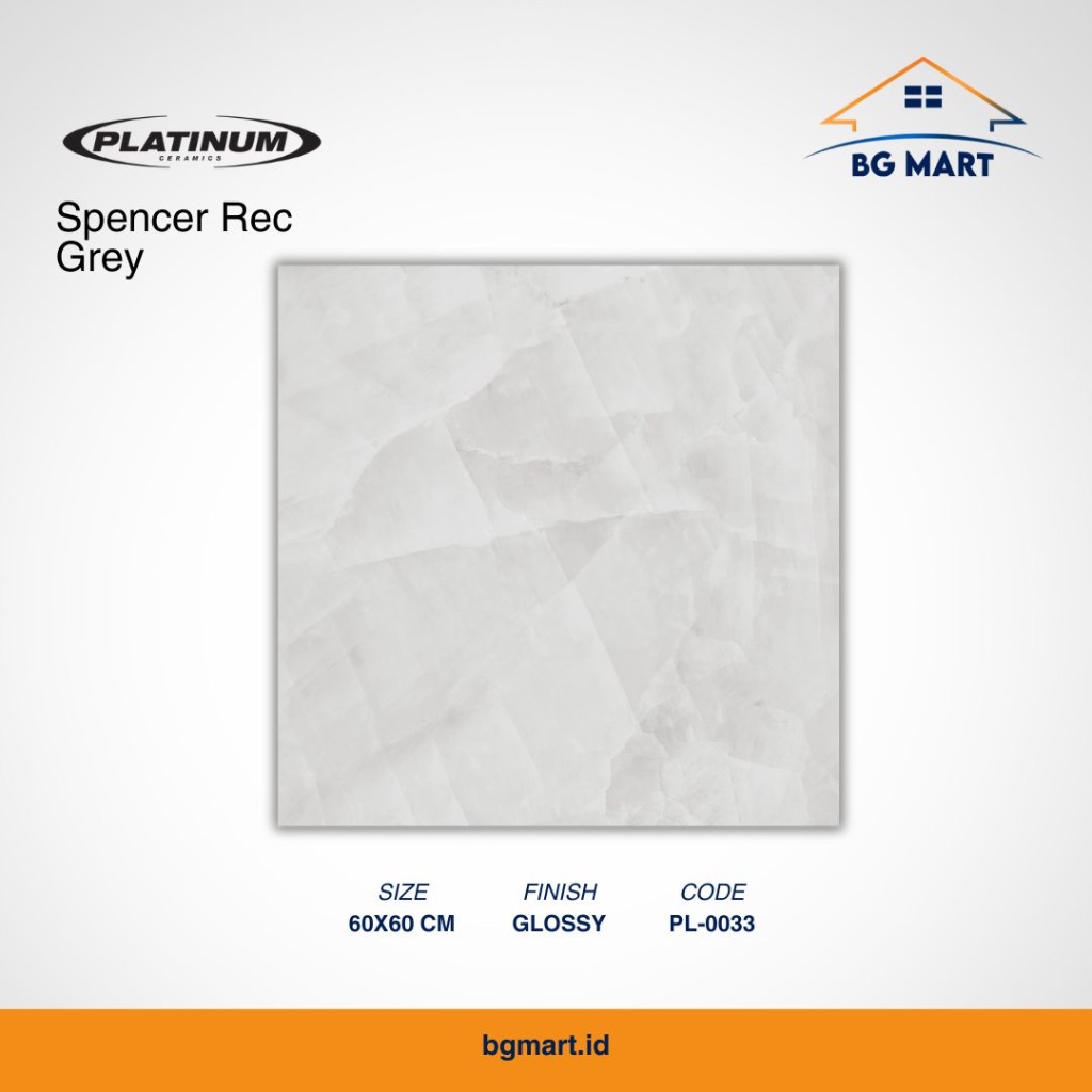 Jual PLATINUM Keramik Lantai 60x60 Spencer Rec Grey | Shopee Indonesia