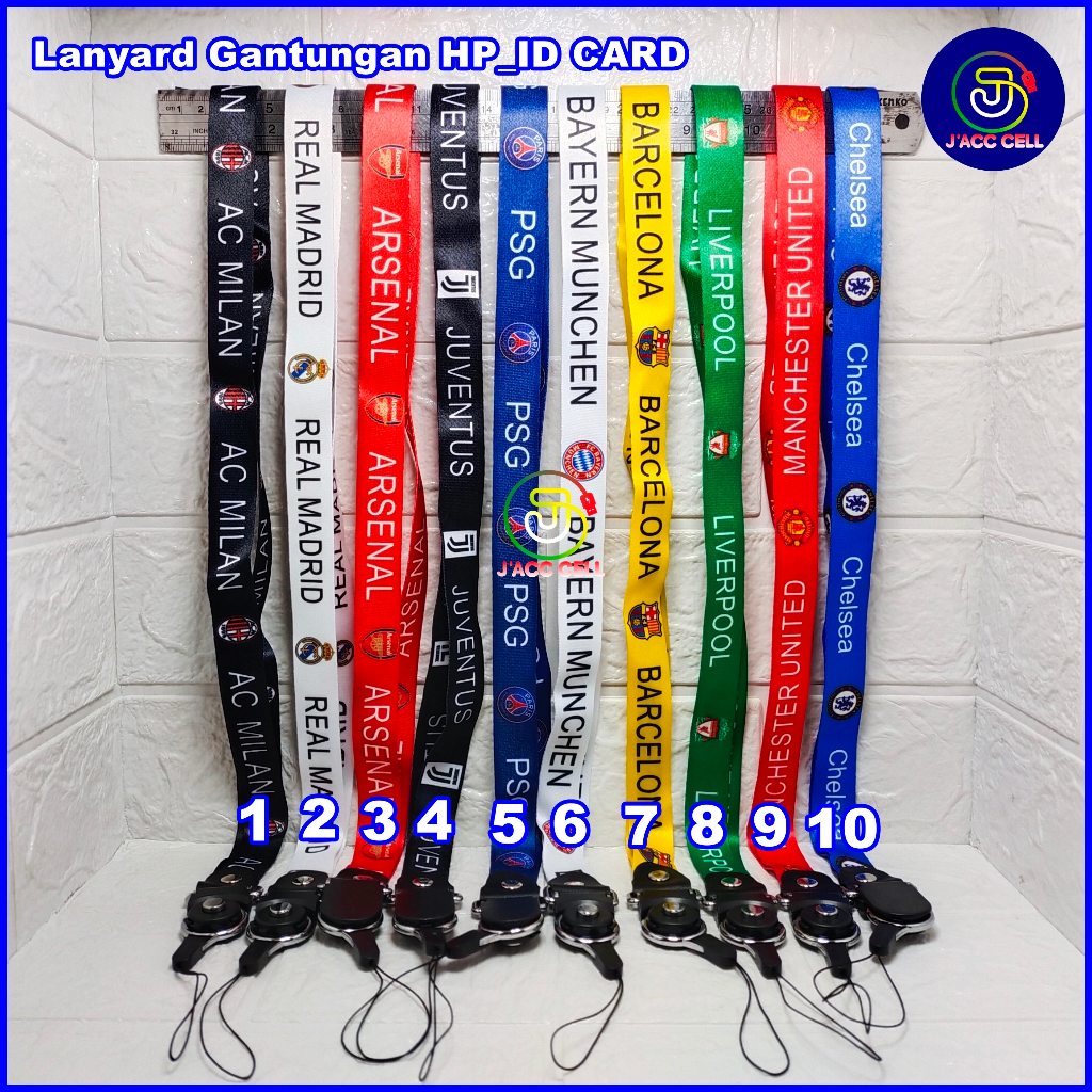 Jual LANYARD tali gantungan HP handphone kunci kartu ID Card name tag ...