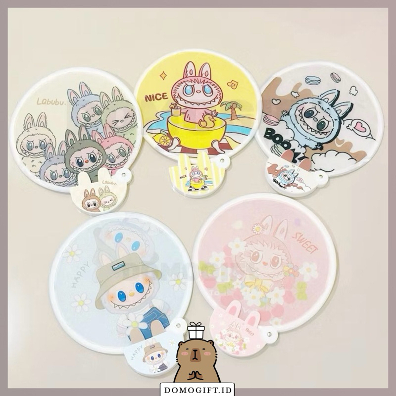 Jual Kipas Karakter Lucu Labubu / Kipas Bulat Lipat Hadiah Souvenir ...