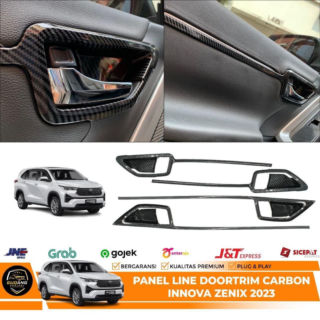 Jual Panel Door Line Innova Zenix 2023 - 2025 Semua Tipe G V Q Carbon ...