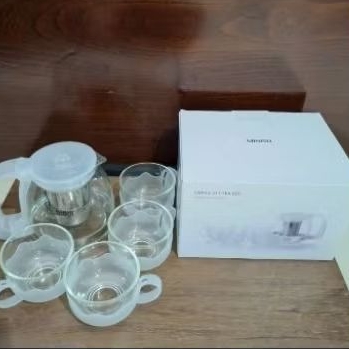 Jual teapot 4+1 tea set miniso new stock | Shopee Indonesia