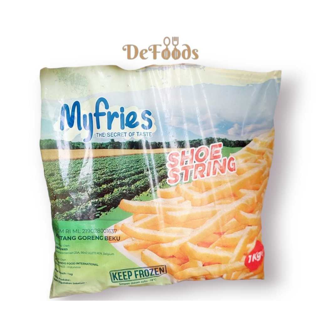 Jual KENTANG / FRENCH FRIES FROZEN SHOESTRING MY FRIES 1KG | Shopee ...