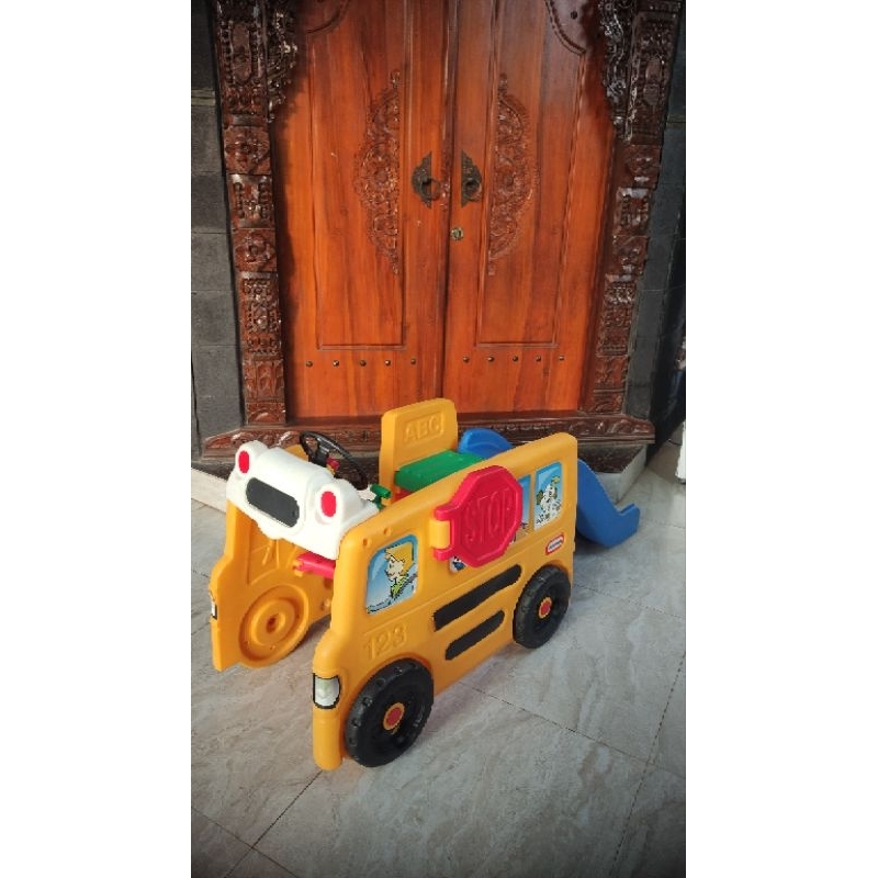 Jual ORI! LITTLE TIKES SCHOOL BUS CLIMBER MOBILAN PEROSOTAN PROSOTAN ...