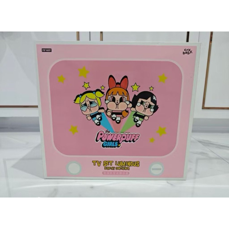 Jual Pop Mart CRYBABY × Powerpuff Girls Series-TV Set Luminous Display ...