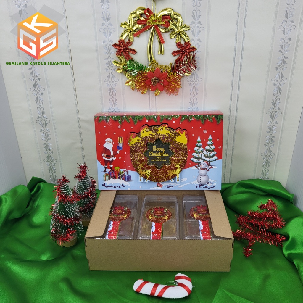Jual 10pcs Box Christmas [FREE HANG TAG] | Ukuran 3 Toples Persegi ...