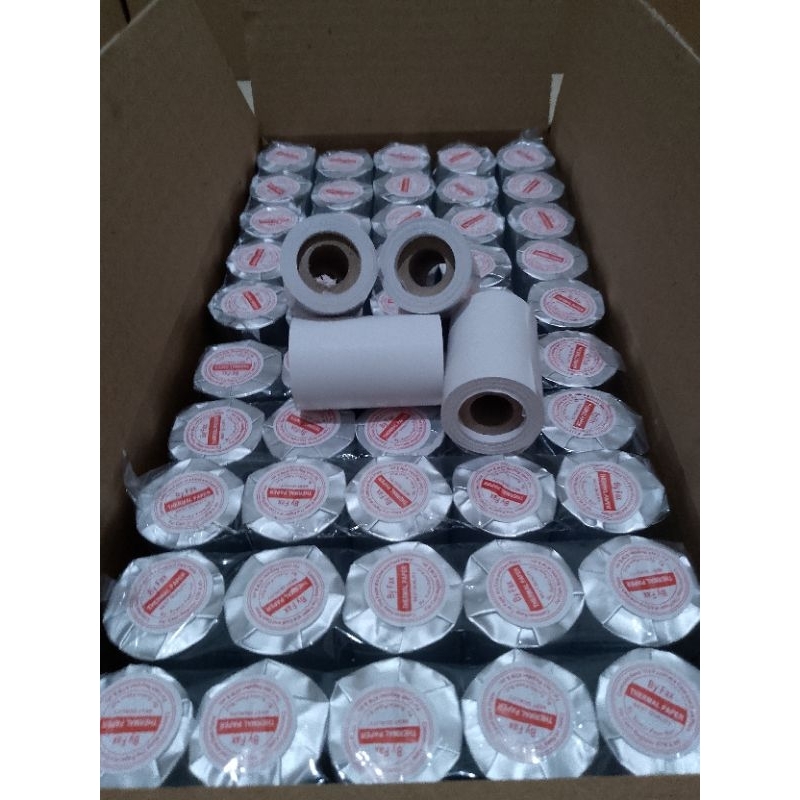 Jual Kertas Thermal 57/58x40 paket 100 roll | Shopee Indonesia