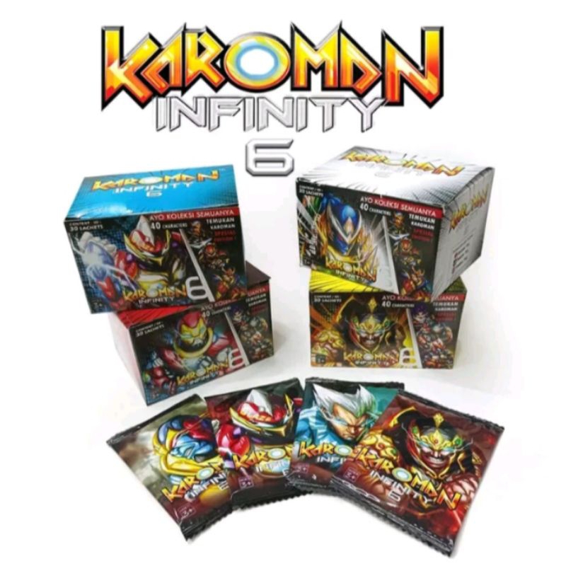 Jual 1 bok karoman infinity - 3D karoman 6 isi 30 pcs | Shopee Indonesia