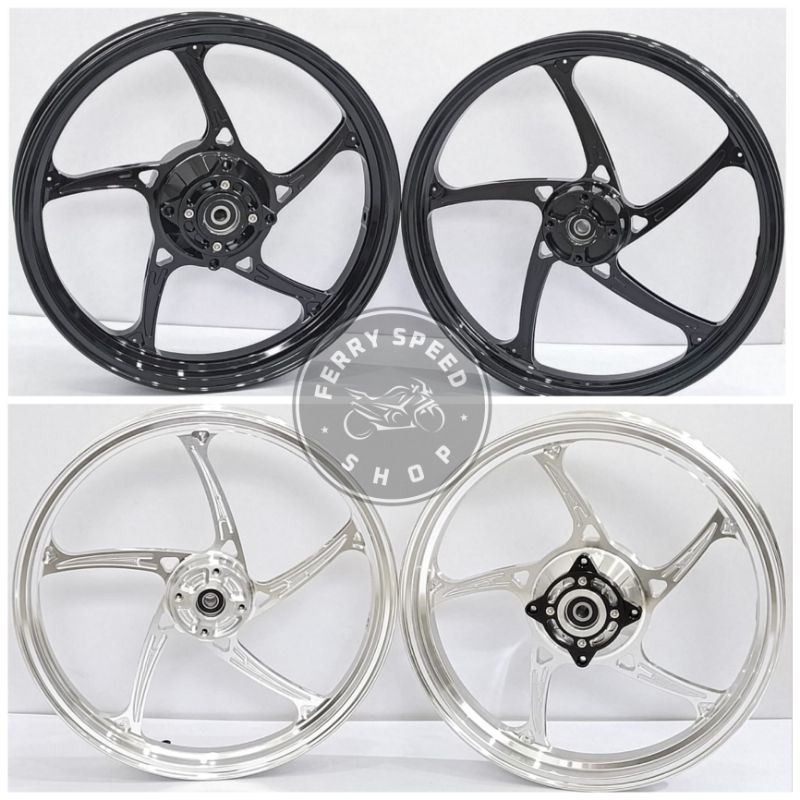 Jual Velg Racing CMG Mg5 Ninja R & Ninja Ss / Pelek Cmg 215-17 & 275-17 ...
