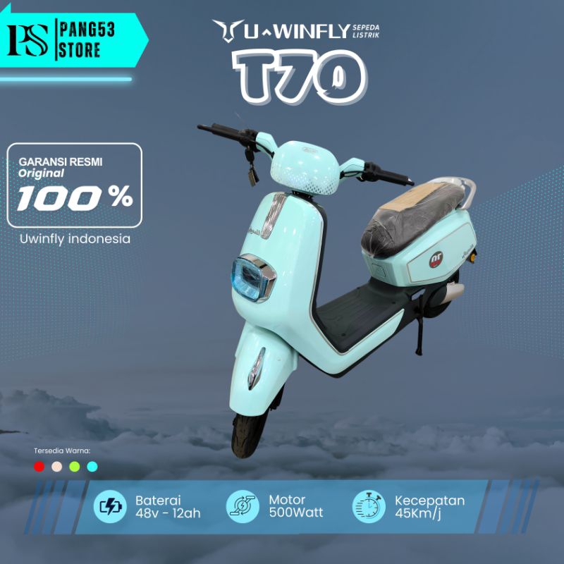 Jual PROMO SEPEDA LISTRIK UWINFLY T70 | Body besar seperti motor ...