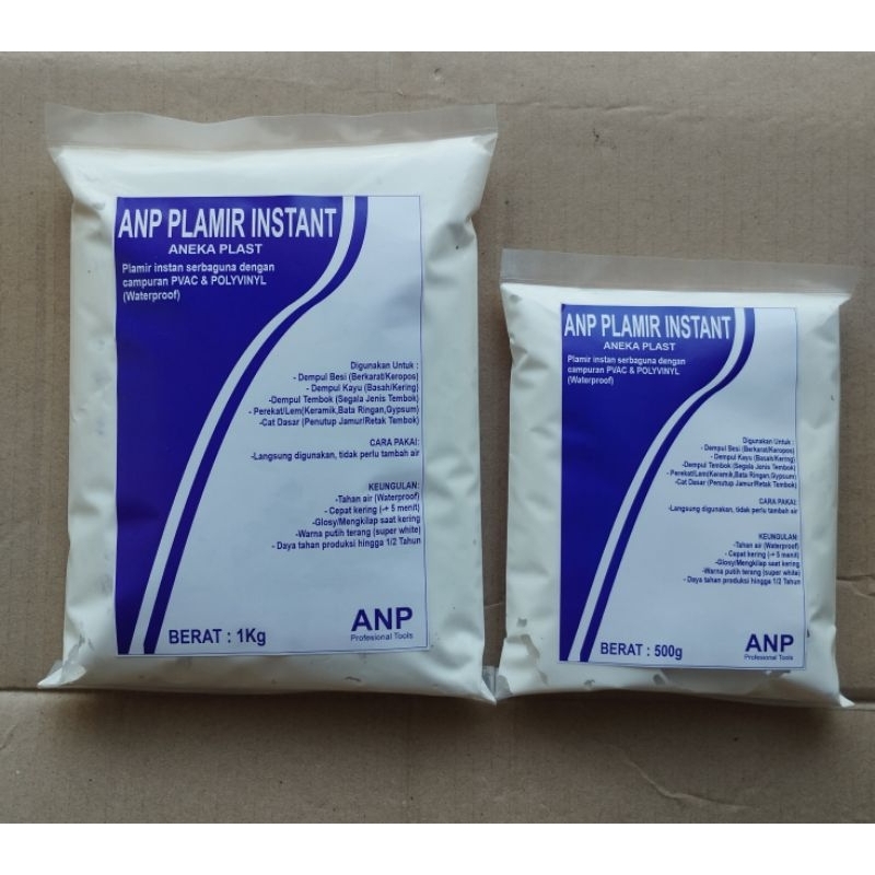 Jual PLAMIR PLAMUR DEMPUL INSTANT PUTIH 1 / 2 kg dan 1 kg LANGSUNG ...