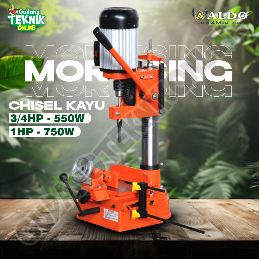 Jual Mesin Bor Bobok Kayu 3/4HP 1HP ALDO / Mortising Chisel Kayu 0.75HP ...