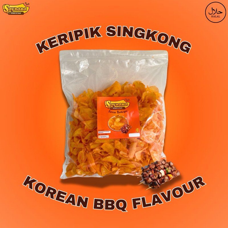 Jual Saynana Keripik Singkong Korean BBQ 1kg | Shopee Indonesia