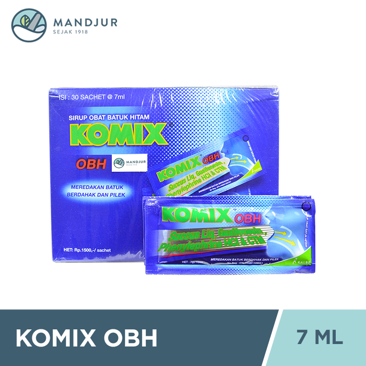Jual Komix OBH Sachet 7 mL - Meredakan Batuk Berdahak | Shopee Indonesia