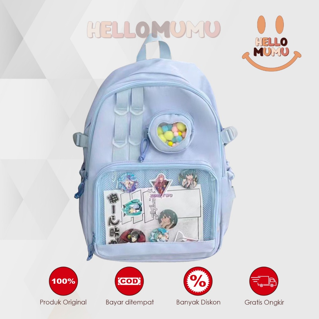 Jual Hellumumu Backpack CLEAR BAG -HM346 | Shopee Indonesia