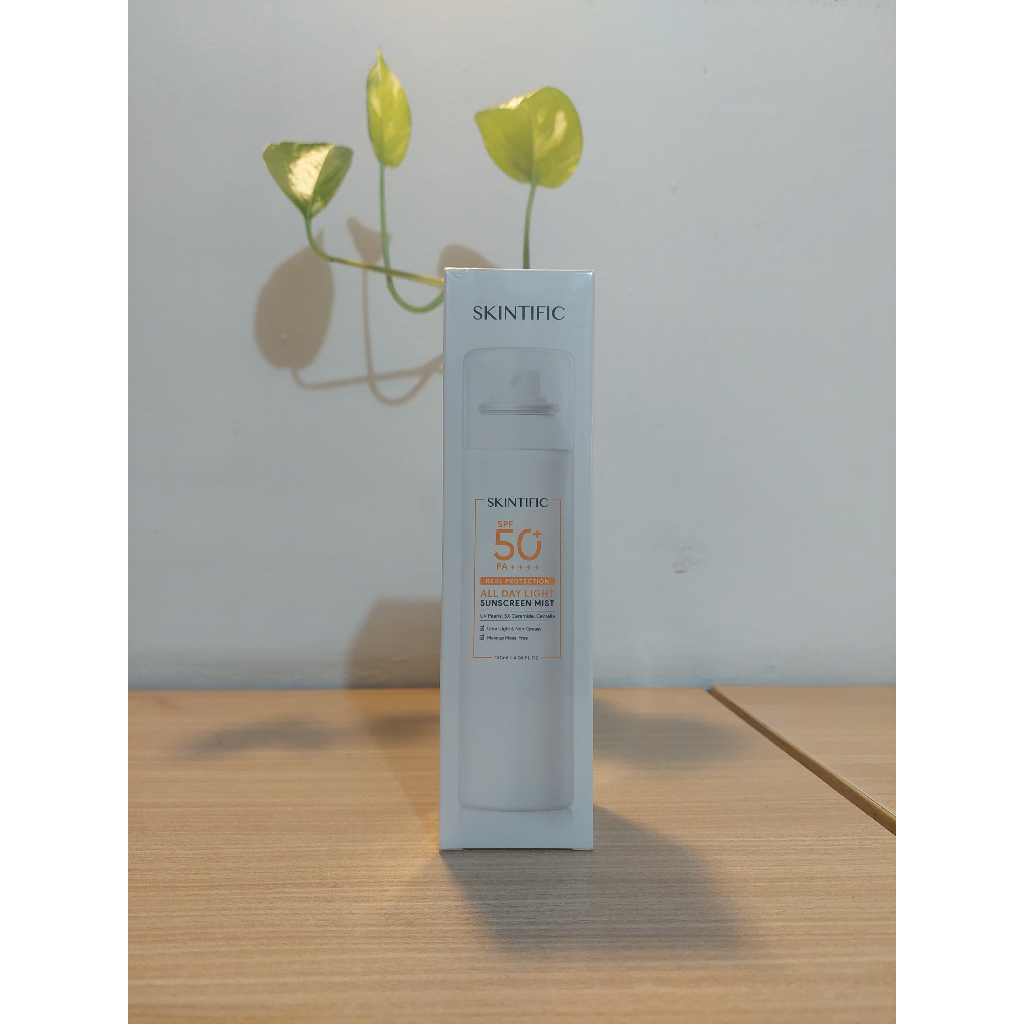 Jual SKINTIFIC - All Day Light Sunscreen Mist SPF 50 PA++++ 120ml | Shopee Indonesia