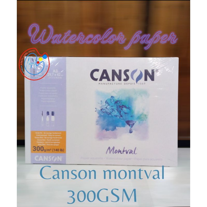 Jual Canson Montval Watercolor Paper A3 300GSM Kertas Untuk Melukis Cat ...