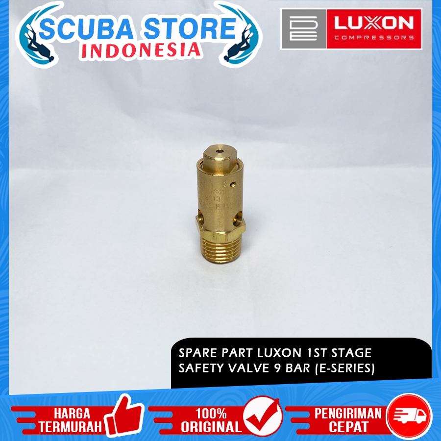 Jual Spare Part 1st Stage Safety Valve 9 Bar Luxon E-Series Compressor ...
