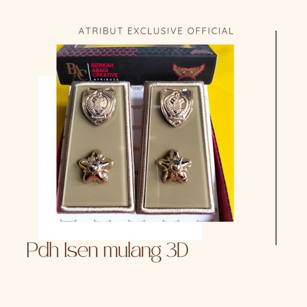 Jual PANGKAT PDH ASN ISEN MULANG GOLONGAN 3D KAIN AKRILIK EXCLUSIVE ...