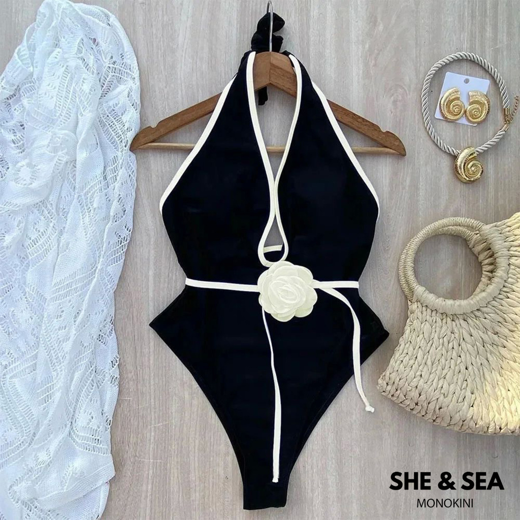 Jual She&Sea Primrose - Woman Swimwear Polyester Fibre Monikini Trendy ...