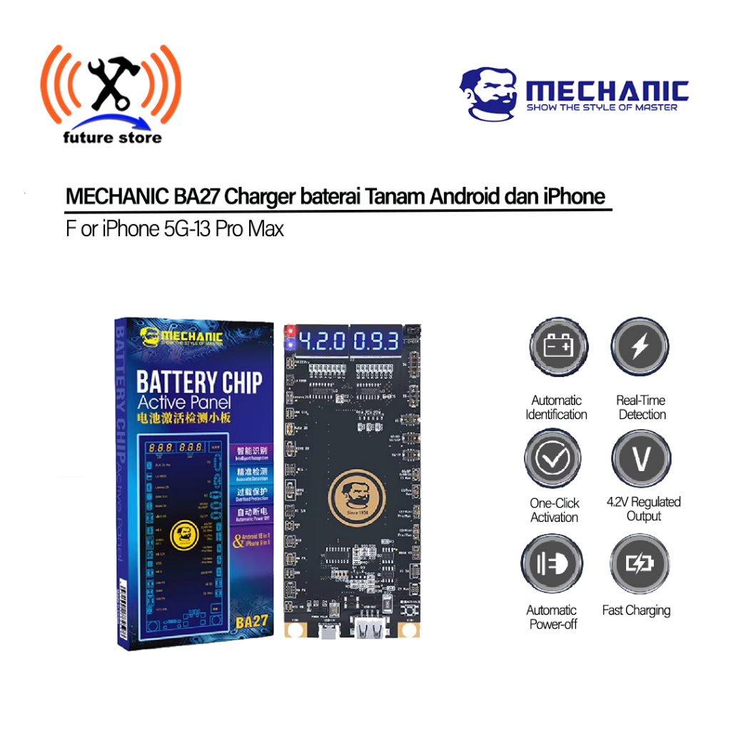 Jual MECHANIC BA27 Charger baterai Tanam Android dan iPhone terbaru ...