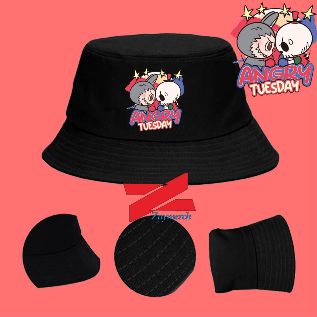 Jual topi bucket anak dewasa labubu angry tpi labubu angry | Shopee ...