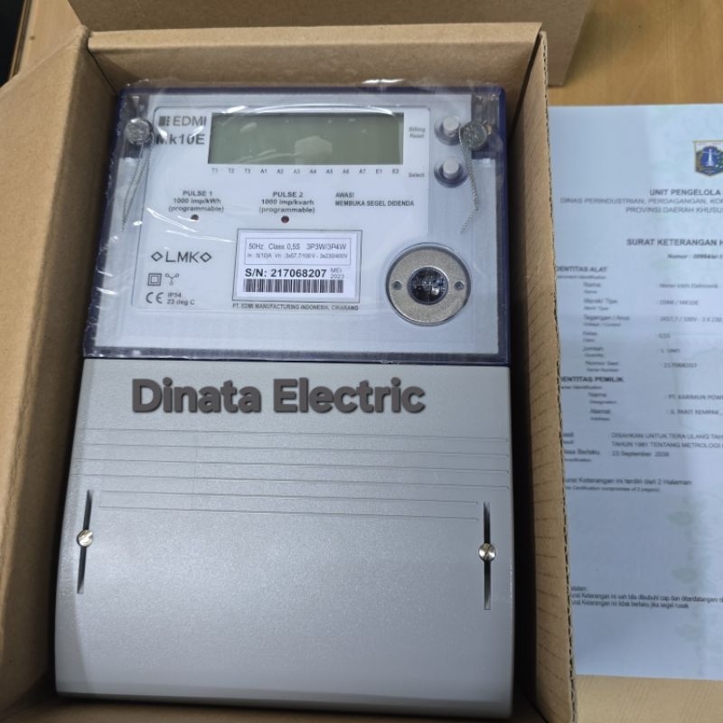 Jual KWH Meter EDMI MK10E 5(10)A Class 0.5s + Tera Metrologi ...
