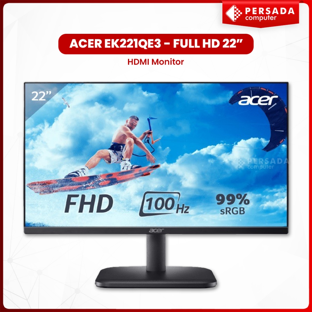 Jual ACER EK221QE3 - Full HD 22" Inch HDMI Monitor IPS 100Hz | Shopee ...
