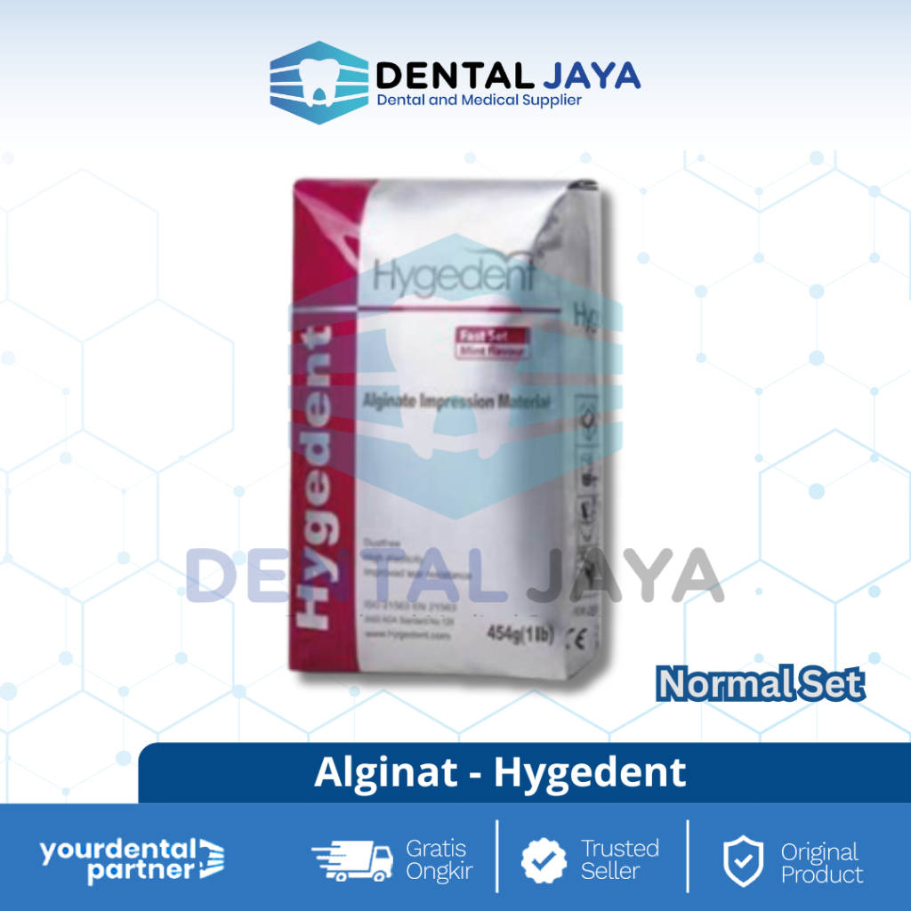Jual Hygedent Alginat Normal Set Regular | Bahan Cetakan Gigi Normal Setting | Shopee Indonesia