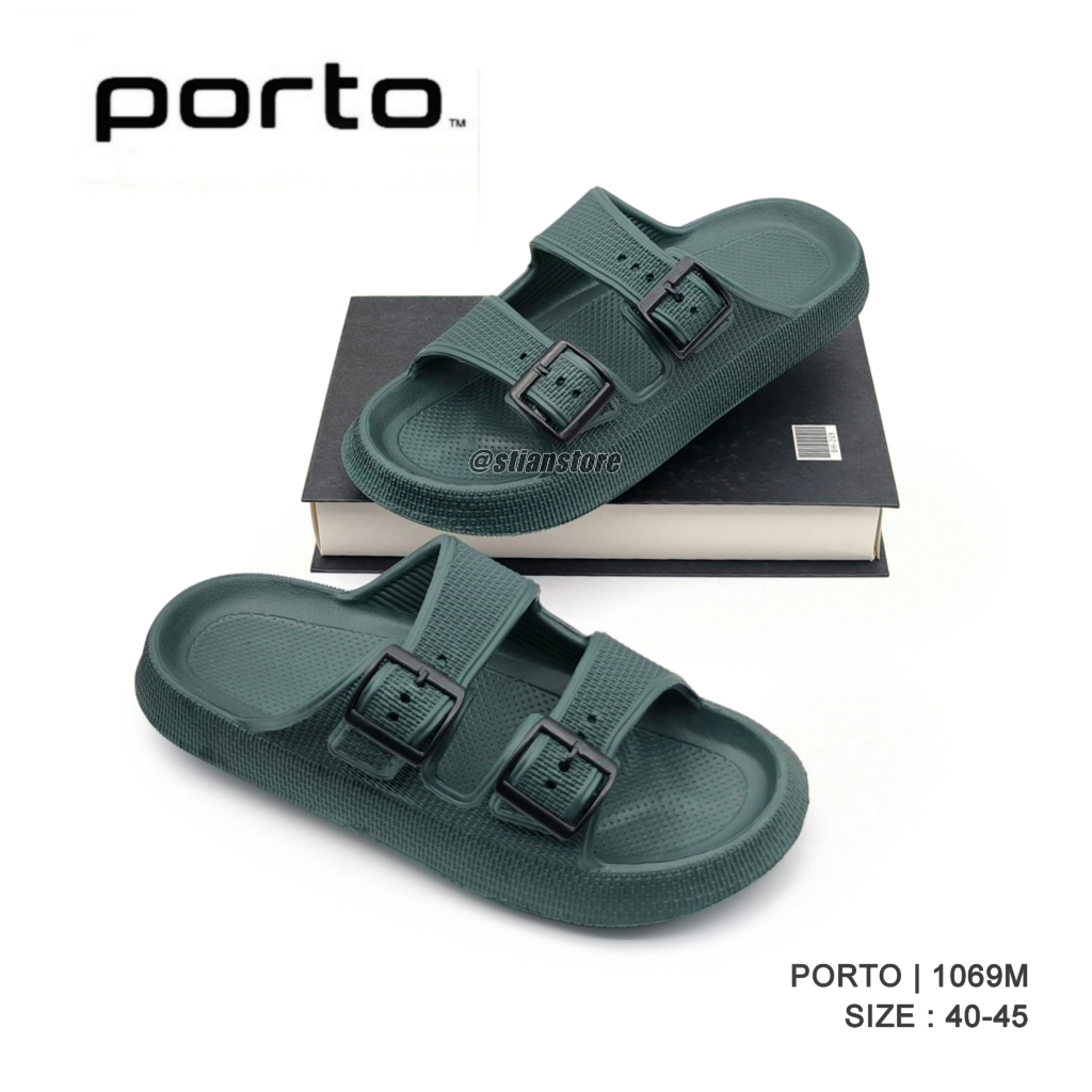 Jual Porto Sandal Sendal Selop Karet Pria Dewasa Slop Ban Dua Ukuran 40 ...