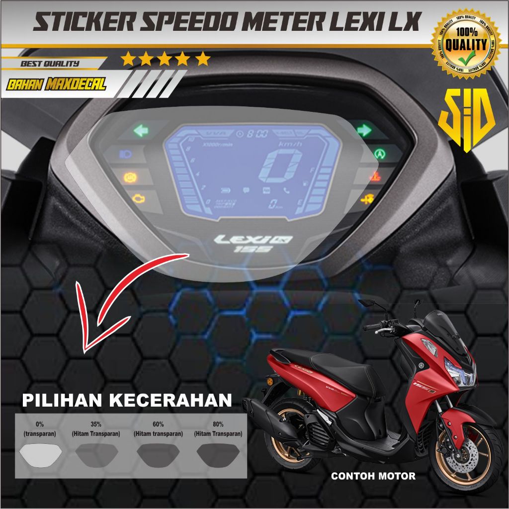 Jual STIKER ANTI GORES SPEDO METER MOTOR LEXI LX / STICKER SPEDO YAMAHA ...