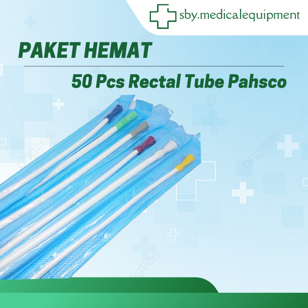 Jual Rectal Tube Pahsco No 20, 24, 26, 28, 30, dan 32 isi 50pcs Selang ...
