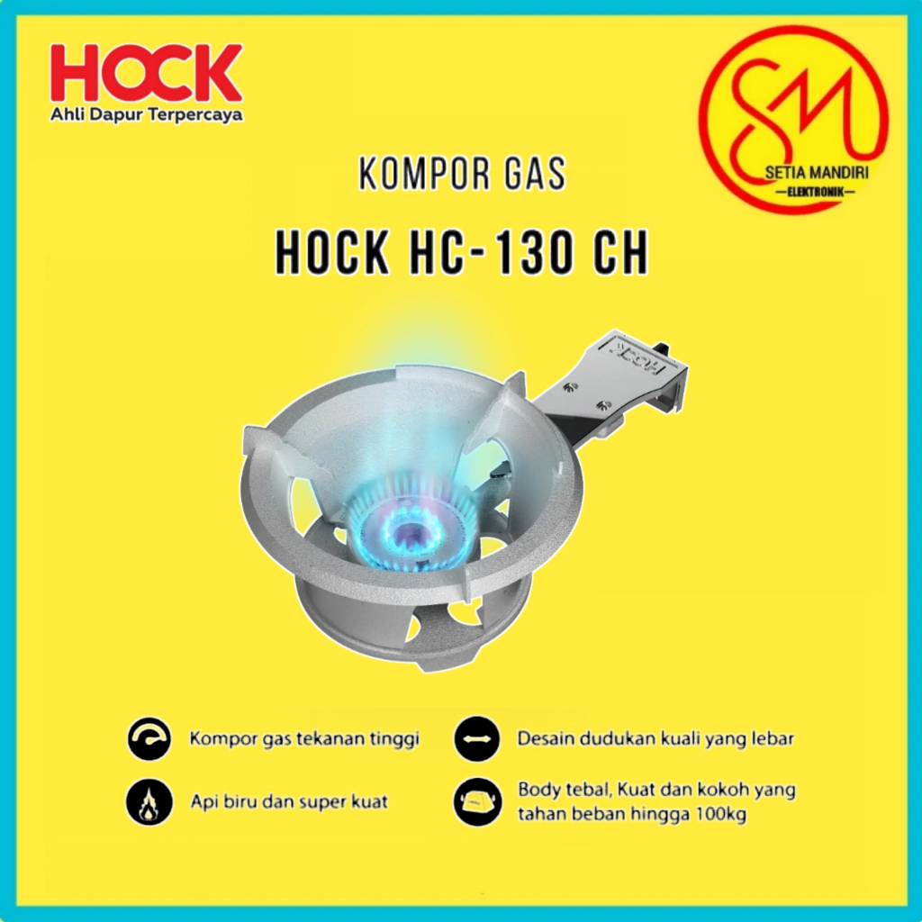 Jual HOCK Kompor Gas TEKANAN TINGGI HIGH PRESSURE HC 130 CH CAST IRON ...