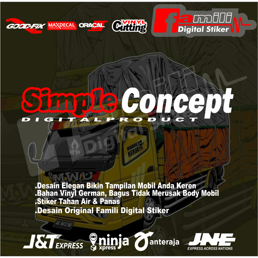 Jual Stiker katakata stiker kaca truk stiker pick up stiker pintu ...