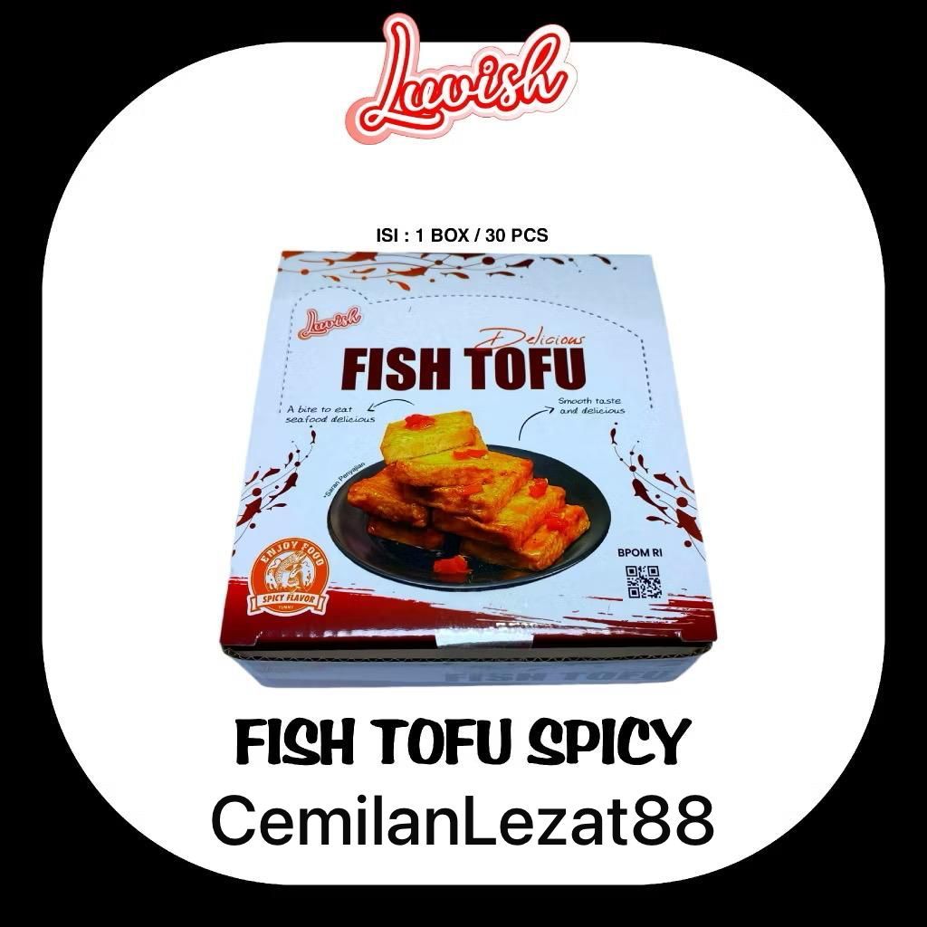 Jual [Luvish] Tofu Ikan Olahan | Fish Tofu With BBQ Flavor | Spicy ...